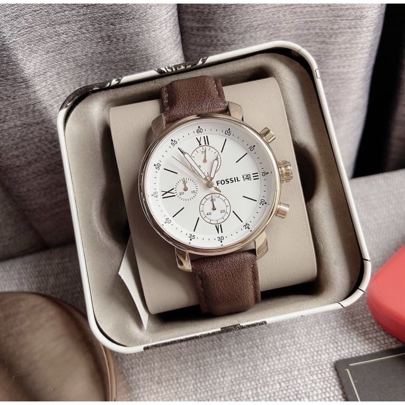 Fossil Rhett Chronograph 系列 全黑跟 咖啡色】 | 蝦皮購物