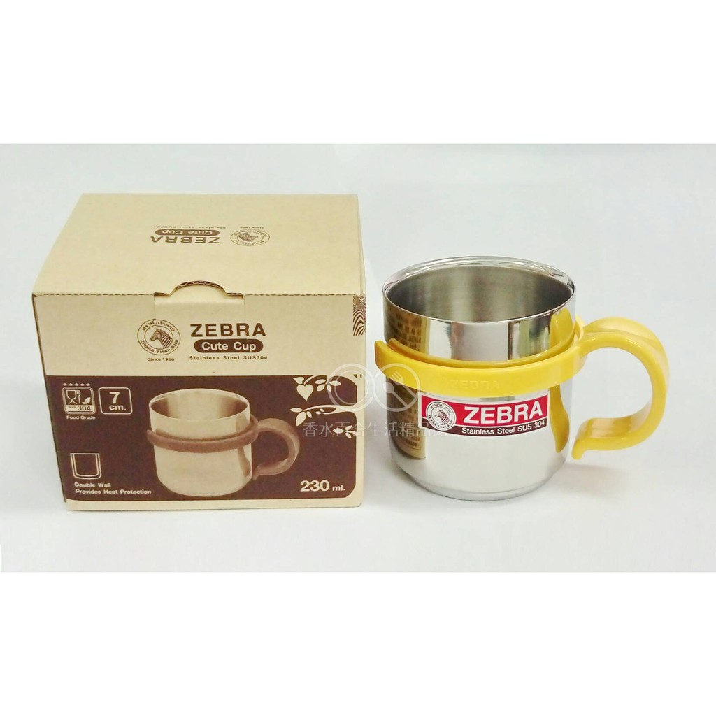 🌟現貨附發票🌟ZEBRA 斑馬 雙層隔熱杯 7cm 230ml 304不銹鋼 湯杯 飲料杯 斑馬水杯 不銹鋼兒童杯 | 蝦皮購物