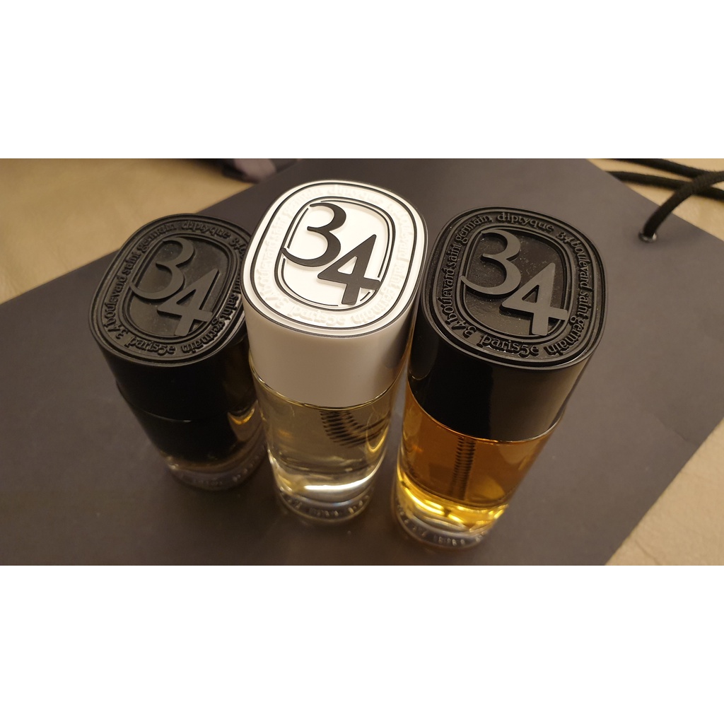 【呈選物】Diptyque 34 聖日爾曼大道 34號 34之水 白蓋 淡香水 淡香精 黑蓋 分享香 三四 三十四 | 蝦皮購物