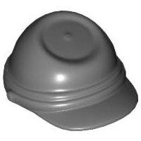LEGO 樂高 深灰色 騎兵帽 Headgear Cavalry Cap (Kepi) 30135 | 蝦皮購物