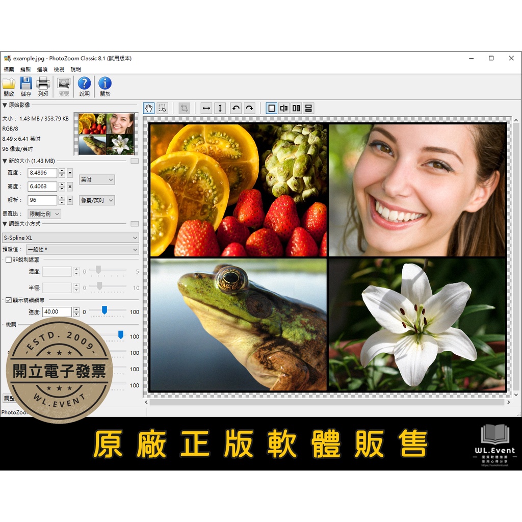 【正版軟體購買】PhotoZoom Classic 8 經典版 官方最新版 - 圖片放大工具 照片解析度批量無損放大 | 蝦皮購物