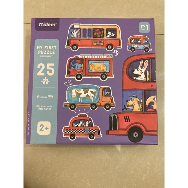 mideer 拼圖(二手）交通工具/車子 | 蝦皮購物
