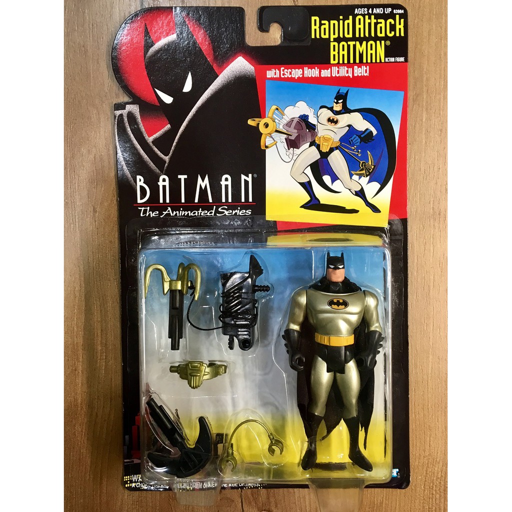 Kenner 1994 蝙蝠俠 動畫系列 Rapid Attack Batman 5吋 吊卡 稀有出清 | 蝦皮購物