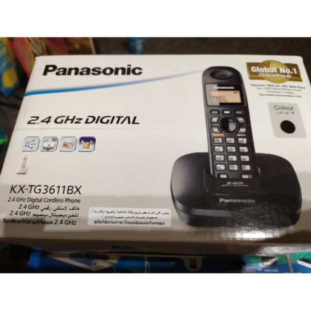 【Panasonic 2.4G】數位高頻無線電話(KX-TG3611經典黑) | 蝦皮購物