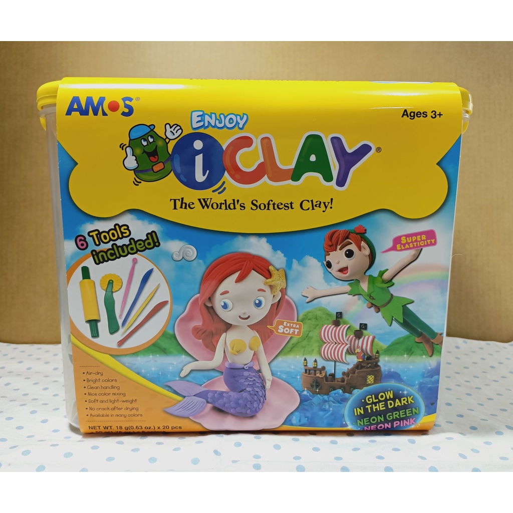 【現貨-全新品】AMOS 超輕黏土多色組合 玩具 DIY 手作 好市多 Costco | 蝦皮購物