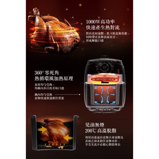 HYD 絕美經典氣炸鍋 D-552 紅 酒紅 360度熱循環加熱 減油減脂 | 蝦皮購物