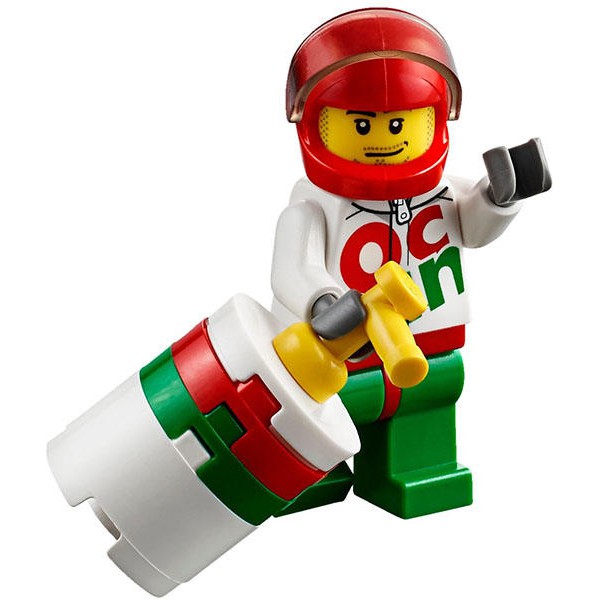 【小荳樂高】LEGO 賽車系列 Octan 賽車手 附手持物如圖 (60115原裝人偶) rac059 | 蝦皮購物
