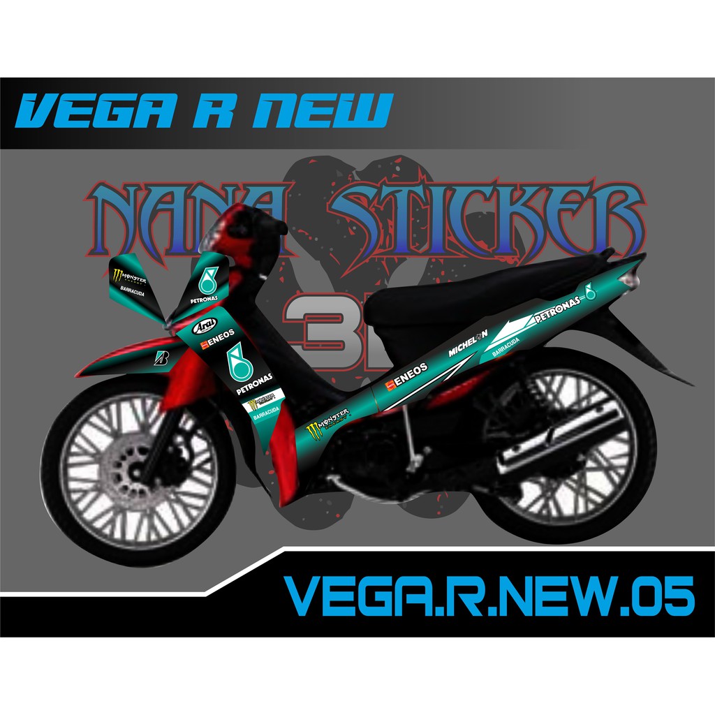 條紋 VEGA R 新 PETRONAS 新 VEGA R 貼紙摩托車變體清單 STICKER VEGA R NEW C | 蝦皮購物