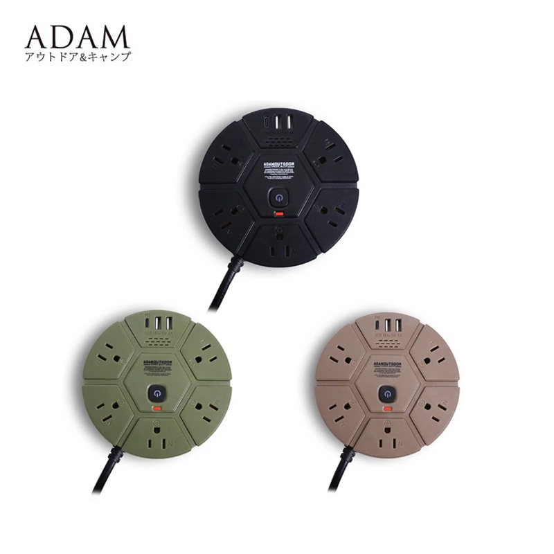 【大山野營】ADAM ADPW-PS351PD 延長用電源線組 1.8M USB延長線 TYPE-C 三孔插座 | 蝦皮購物