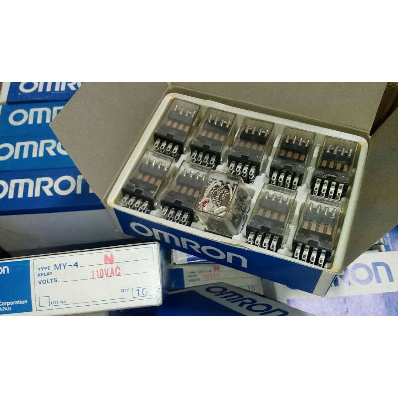 🌞清倉 全新 現貨 保固 日本製 歐姆龍OMRON繼電器 MY4N (帶燈泡) 線圈AC110V 4P14腳RELAY | 蝦皮購物