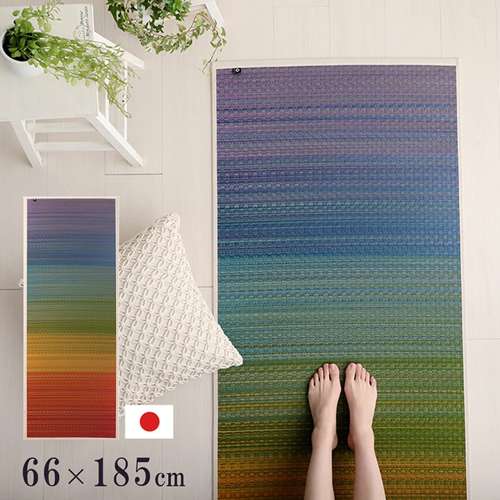 【LAILATW】日本 IKEHIKO 天然藺草瑜珈墊 寬版 Rainbow | 蝦皮購物
