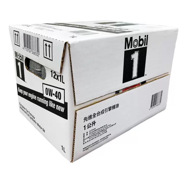 美孚1號 0W-40 全合成引擎機油 1000毫升 X 12入 #136872 | 蝦皮購物