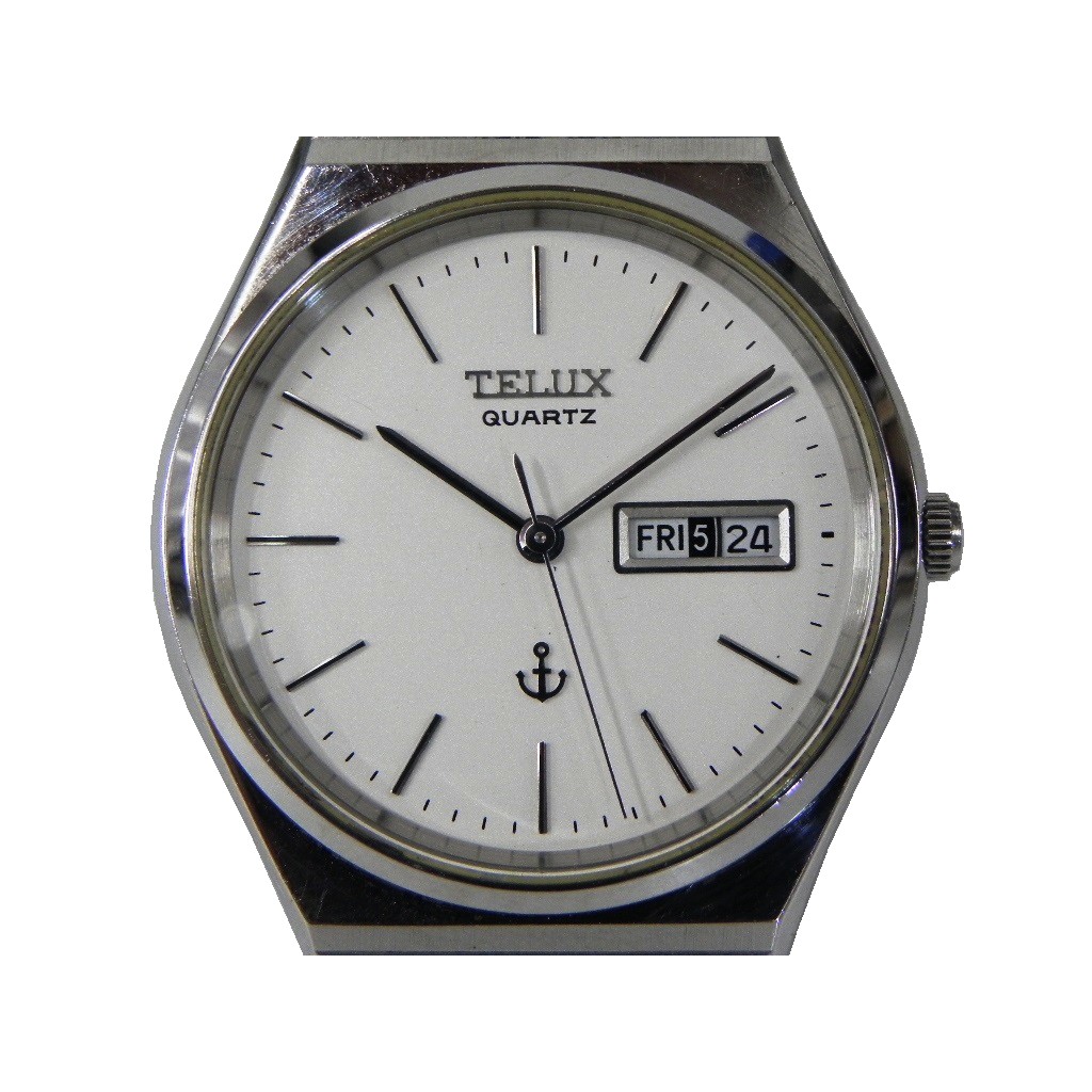 石英錶 [TELUX 78729] 鐵力士-圓形錶[白色面+星期+日期]錶/時尚錶/軍錶 | 蝦皮購物