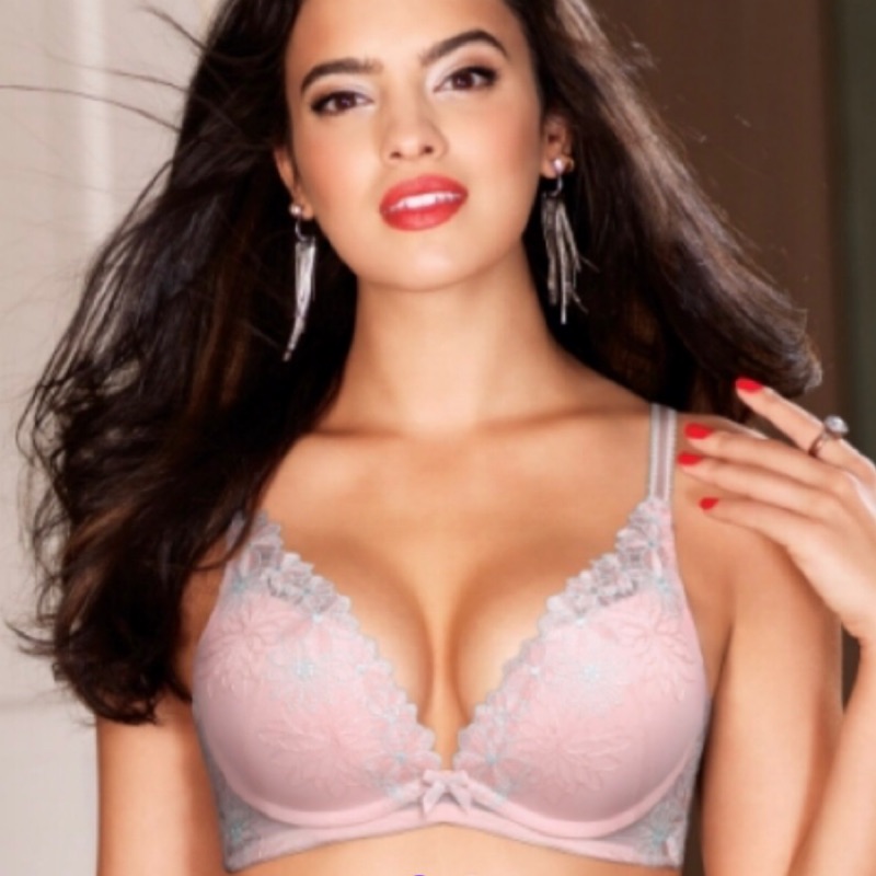 黛安芬 深V水感動 青春粉紅 75D 全新含吊牌 原價1980 高雄可面交 | 蝦皮購物