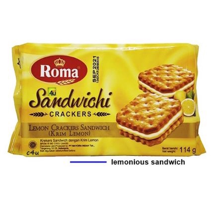 [印尼批發]印尼檸檬三明治餅 ROMA LEMON CRACKERS SANDWICH ROMA | 蝦皮購物