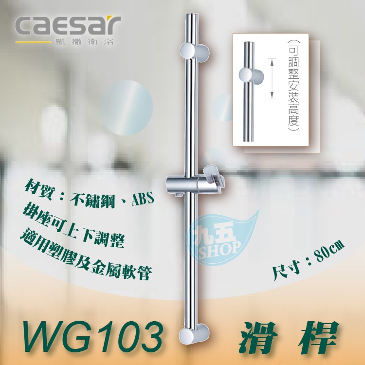 『九五居家』Caesar凱撒衛浴 WG103 滑桿《升降滑桿 可調整安裝高度》 | 蝦皮購物