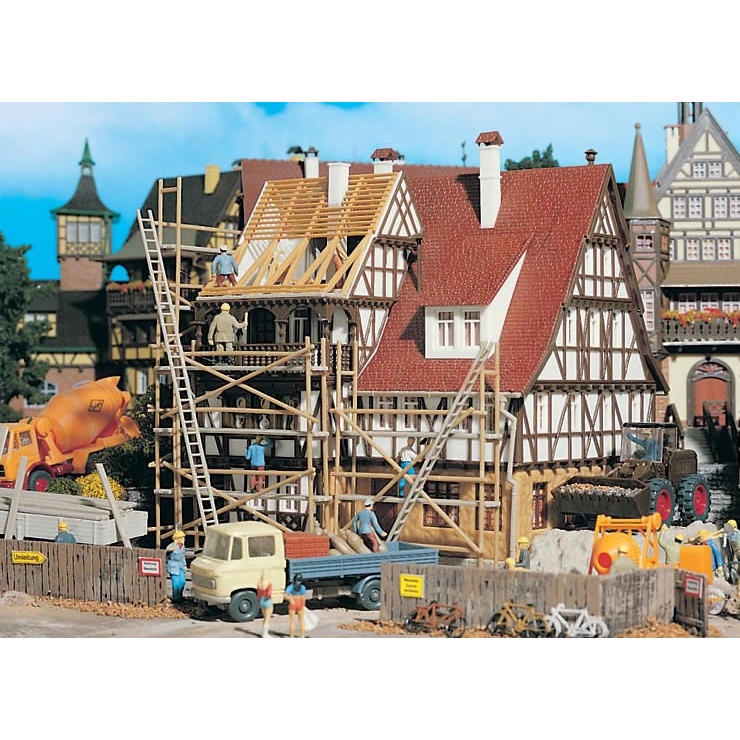 Vollmer 3691 HO 正在建設中的房子 建築工地 鐵道模型 房屋模型 1/87 組裝套件 | 蝦皮購物