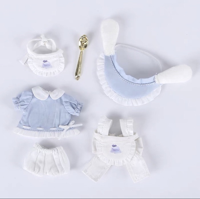 《現貨》【風閣】蛋黃醬套裝 - ob11 黏土人 gcs 蛋黃 小廚娘 洋裝 女裝 女僕 T恤 套裝 娃服 娃套裝 | 蝦皮購物