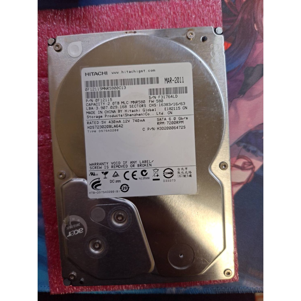 2TB Seagate WD hitachi HDD SATA硬碟(詳見規格) 3.5吋硬碟 | 蝦皮購物