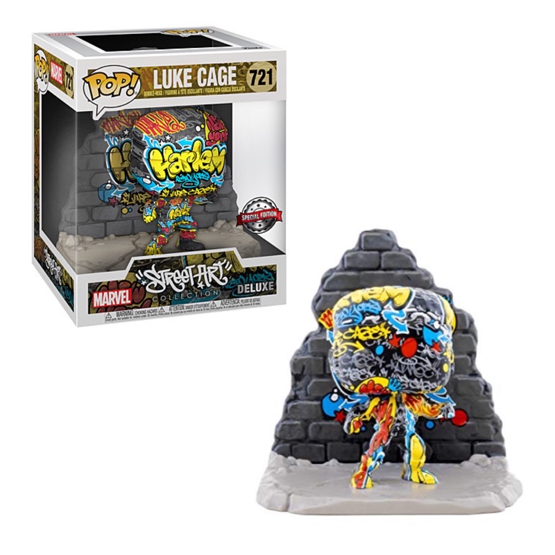 （卡司旗艦）FUNKO POP 721 豪華版 漫威 Luke Cage 盧克·凱奇 GraffitiDECO 藝術色 | 蝦皮購物