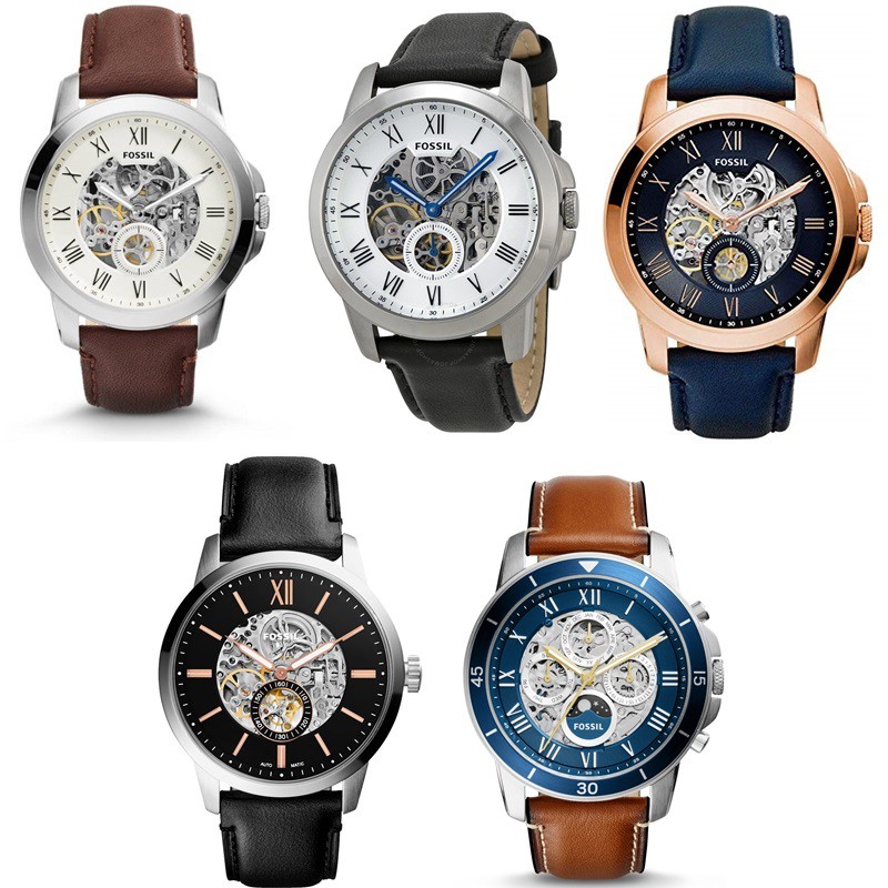 FOSSIL 日月星辰/簍空 機械錶 44MM 【Watch-UN】 | 蝦皮購物