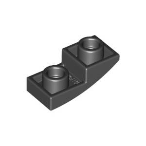 [樂磚庫] LEGO 24201 斜形 曲面型 黑色 1x2 6147050 | 蝦皮購物