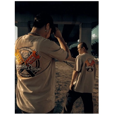 XCTRL x Gokuraku 極楽聯名雙色避震短T-卡其 | 蝦皮購物