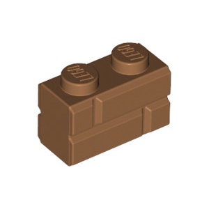 [樂磚庫] LEGO 98283 磚 特殊型 深膚色 1x2 4656783 | 蝦皮購物