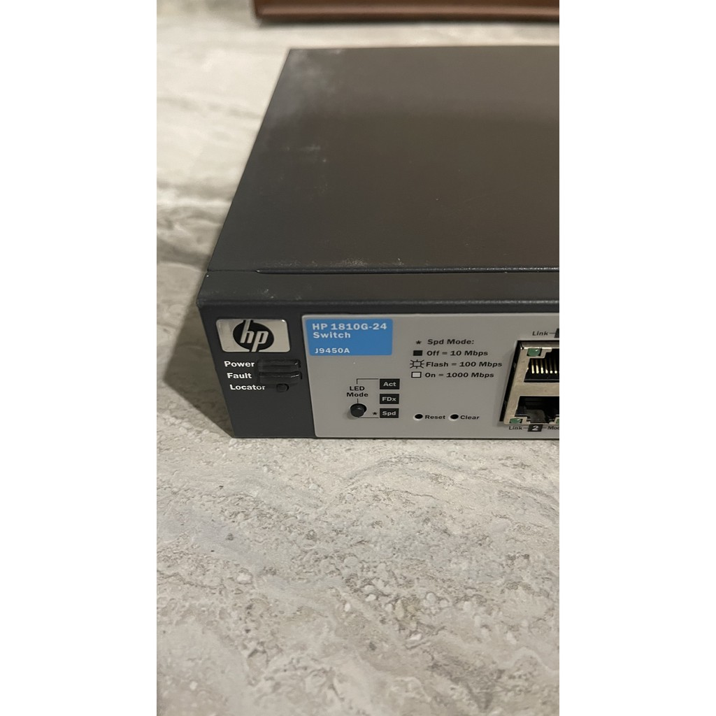 HP J9450A ProCurve 1810G-24 24 x Gigabit Ethernet 2 x SFP | 蝦皮購物