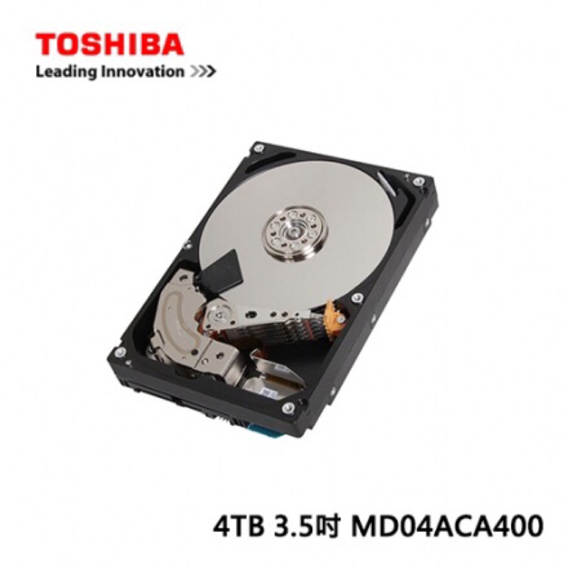 （現貨）TOSHIBA 4TB 3.5吋 7200轉 硬碟 三年保(MD04ACA400) | 蝦皮購物