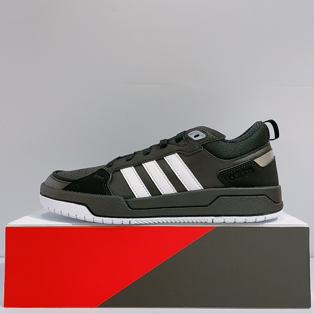 adidas 100DB 男女款 黑色 皮革 舒適 板鞋 運動 休閒鞋 GY7008 | 蝦皮購物