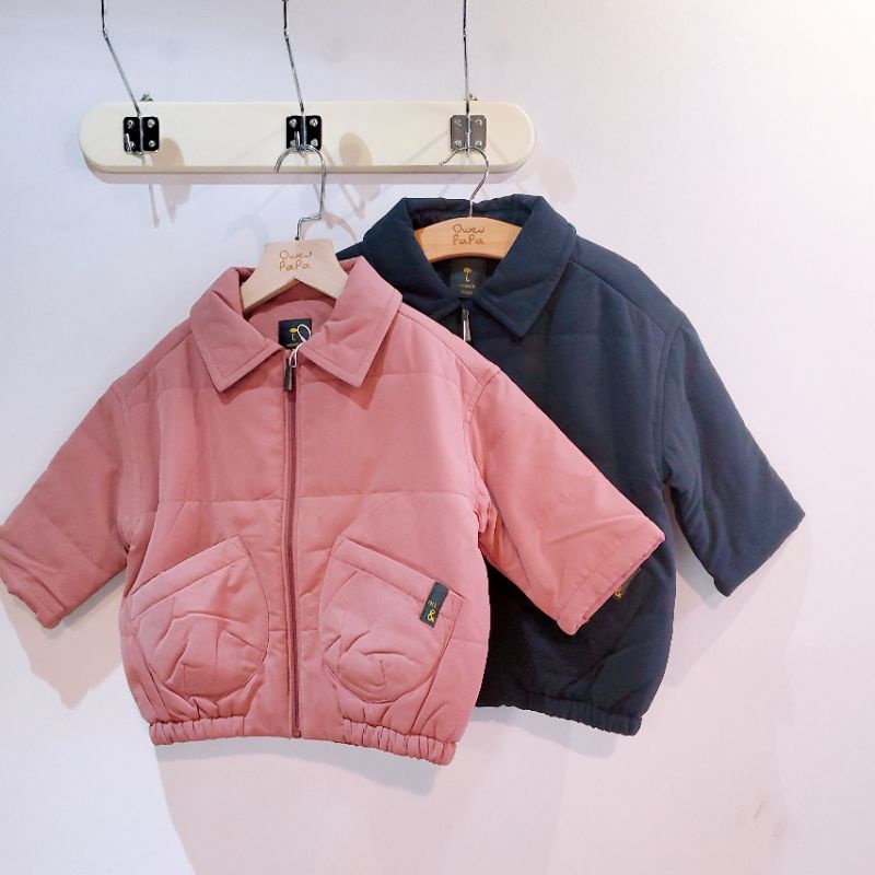 韓國空運(90－130碼) Moimoln秋冬款/Soft系列，手肘補釘鋪棉舒適外套 | 蝦皮購物