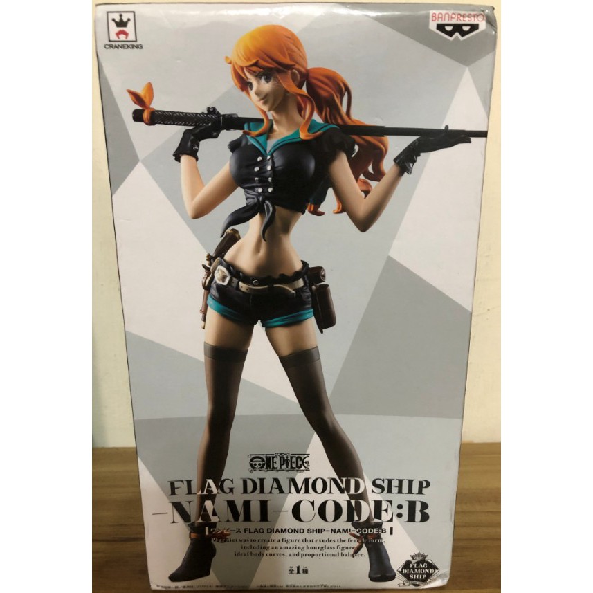 FGS> 盒損正版金證 航海王 海賊王 One piece FDS Code:B 娜美 軍裝 雙馬尾 長棍 美女 公仔 | 蝦皮購物