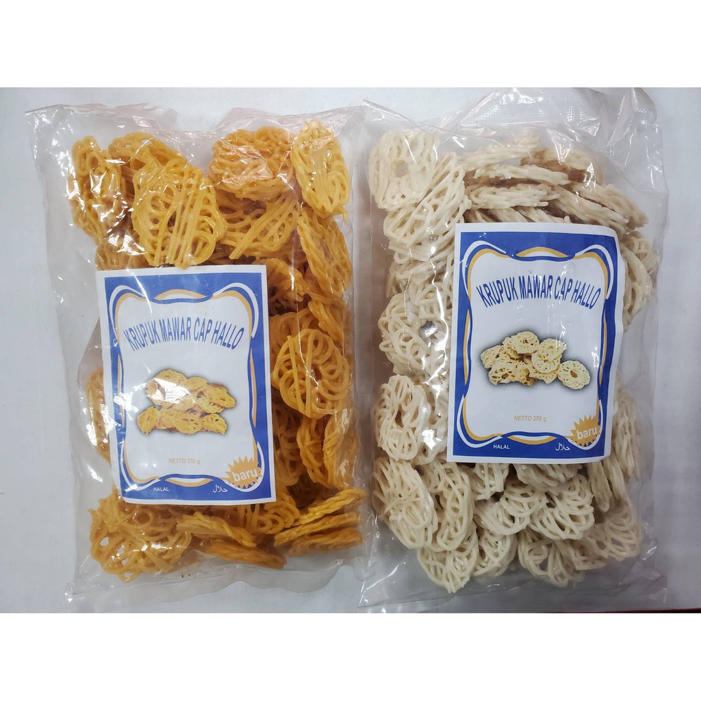 KRUPUK MAWAR CAP HALLO / KERUPUK MENTAH 脆片(生) | 蝦皮購物