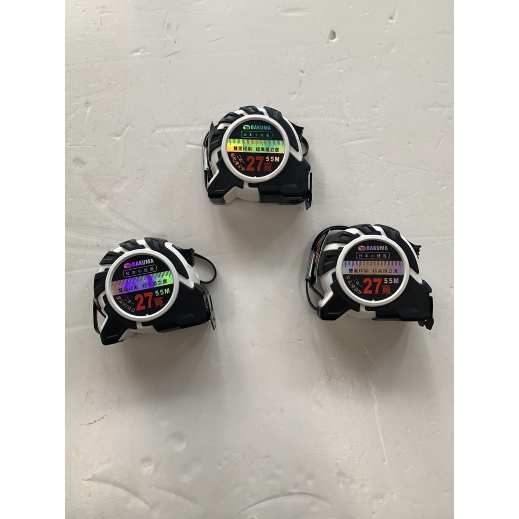 BAKUMA 熊牌 小旋風 5.5M * 27mm 二合一測量卷尺 防滑好握雙面捲尺 文公/公分 台尺/公分 公分/文公 | 蝦皮購物