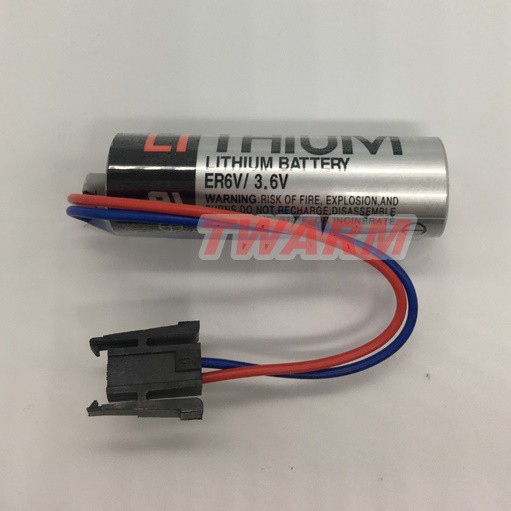 NO.72，型號：ER6V 3.6V（黑色接頭-3(蝴蝶）／PLC 工控 不可充電 | 蝦皮購物