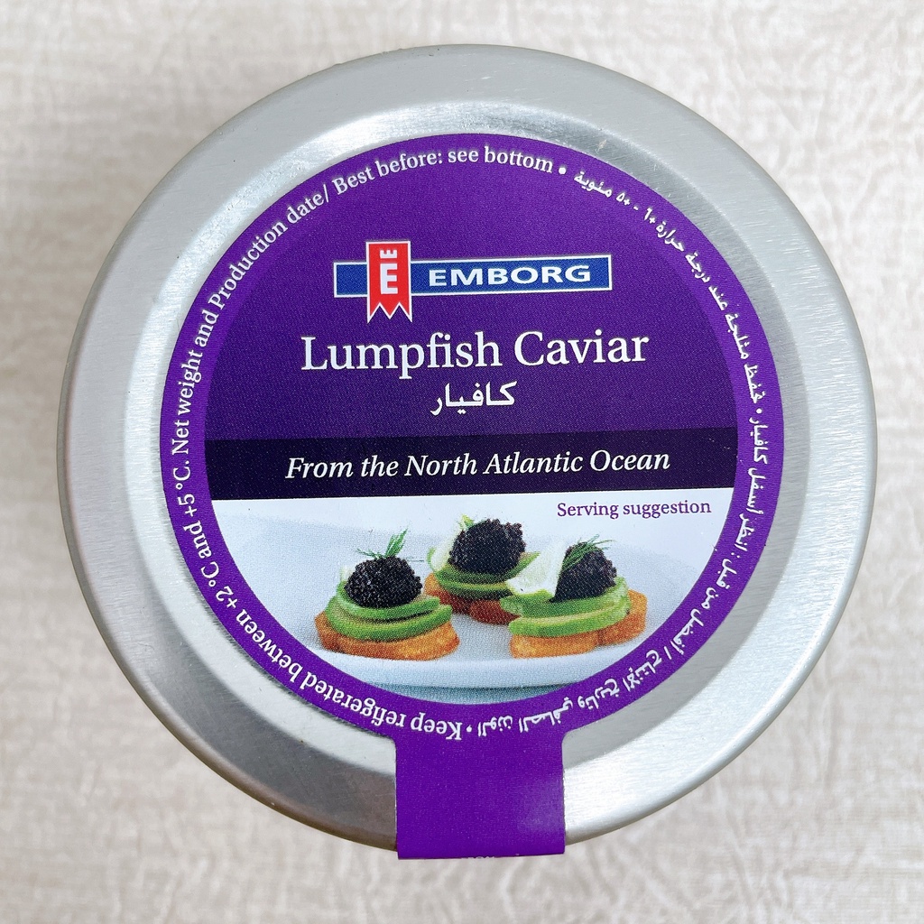 [ 舌尖上的美味 ] Emborg 紅魚子醬/黑魚子醬 Lumpfish Caviar 德國 100克/罐 ㊣ | 蝦皮購物