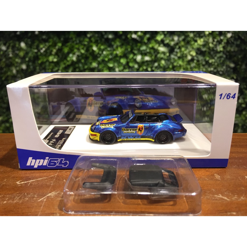 1/64 HPI RWB Porsche 911 (964) Cabriolet Blue【MGM】 | 蝦皮購物