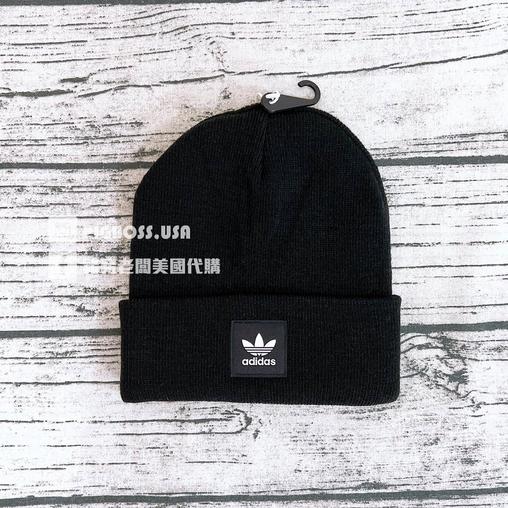 【豬豬老闆】ADIDAS ADICOLOR CUFF BEANIE 黑 休閒 三葉草 針織 毛帽 ED8712 | 蝦皮購物