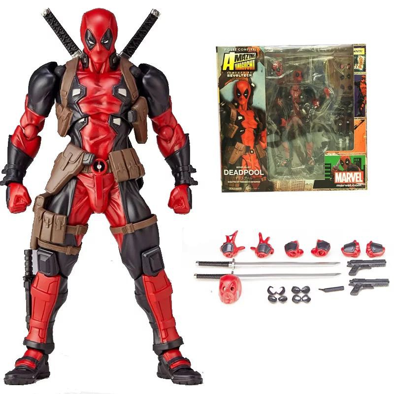 Action Figure Revoltech Deadpool Avengers Marvel | 蝦皮購物
