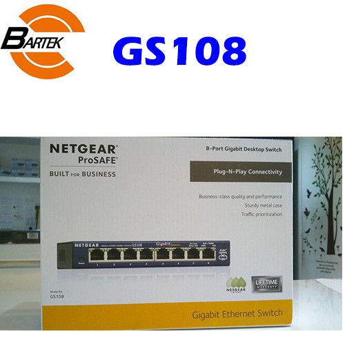 【開發票.全新公司貨】 NETGEAR GS108 高速交換式集線器 | 蝦皮購物