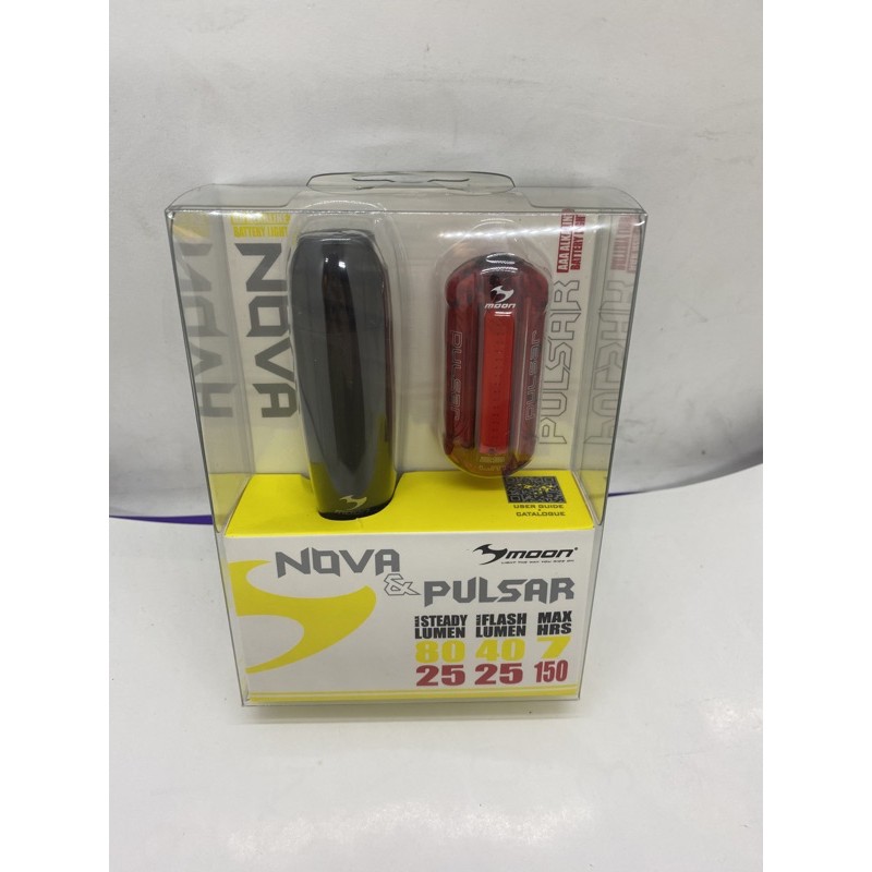 moon Nova+PULSAR 前後燈組 自行車 車燈 前燈 後燈 警示燈 | 蝦皮購物