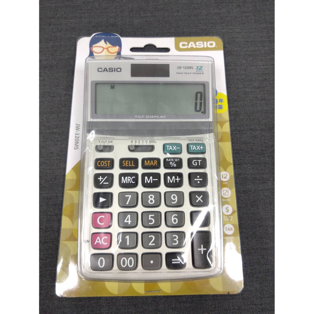 [CASIO卡西歐] 計算機 JW-120MS 桌上型商用計算機 12位數 免運費 | 蝦皮購物
