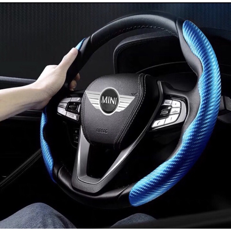 🔥台灣現貨 MINI 專用 碳纖維 方向盤套 cooper clubman F52 R60 coupe R50 F55 | 蝦皮購物