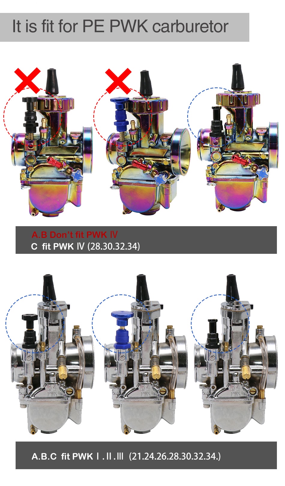 ZSDTRP 京濱化油器PWK PE24 28 30 32 34 36 38 40節流閥總成集中自動手動閥控制開關 | 蝦皮購物