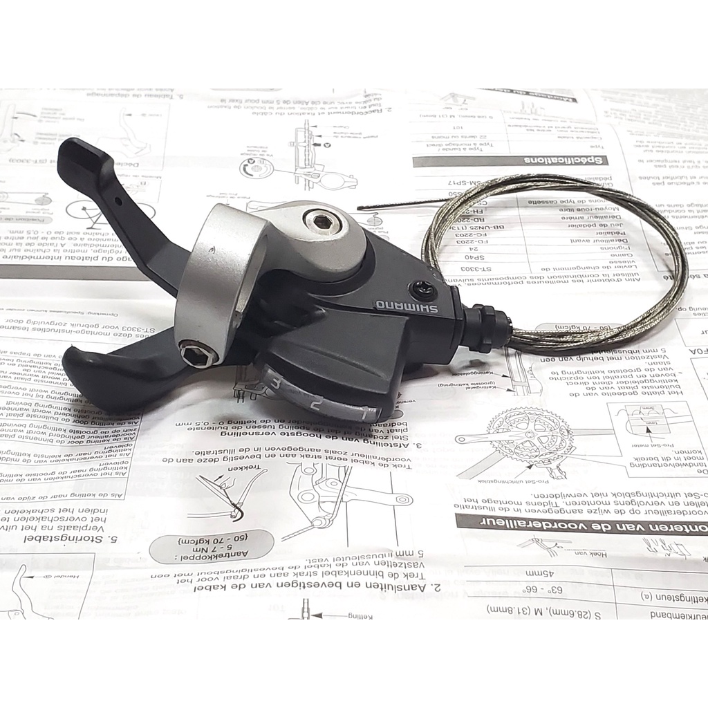 全新福利shimano SL-MC40 左3速指撥變把(SL-MC20 SL-M420 SL-M590參考) | 蝦皮購物