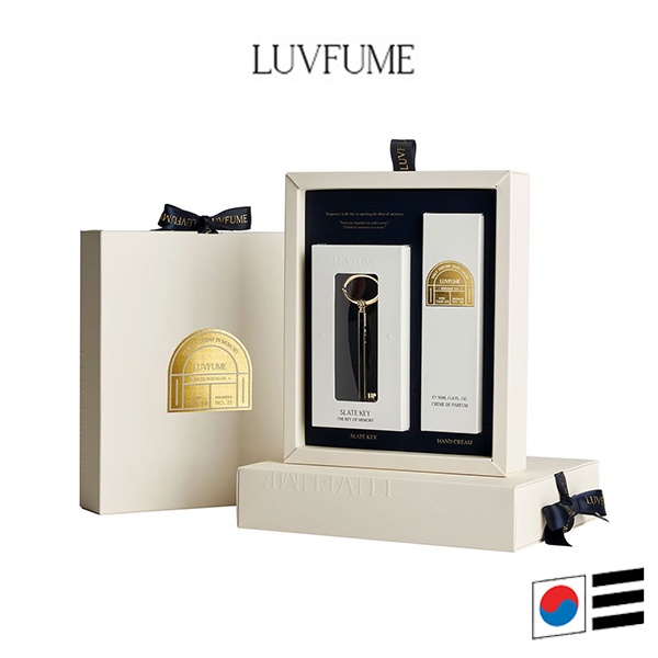 💖[LUVFUME] 絕美淡香護手霜+石板鑰匙 套裝 Hand Cream 50ml + Slate Key Set | 蝦皮購物