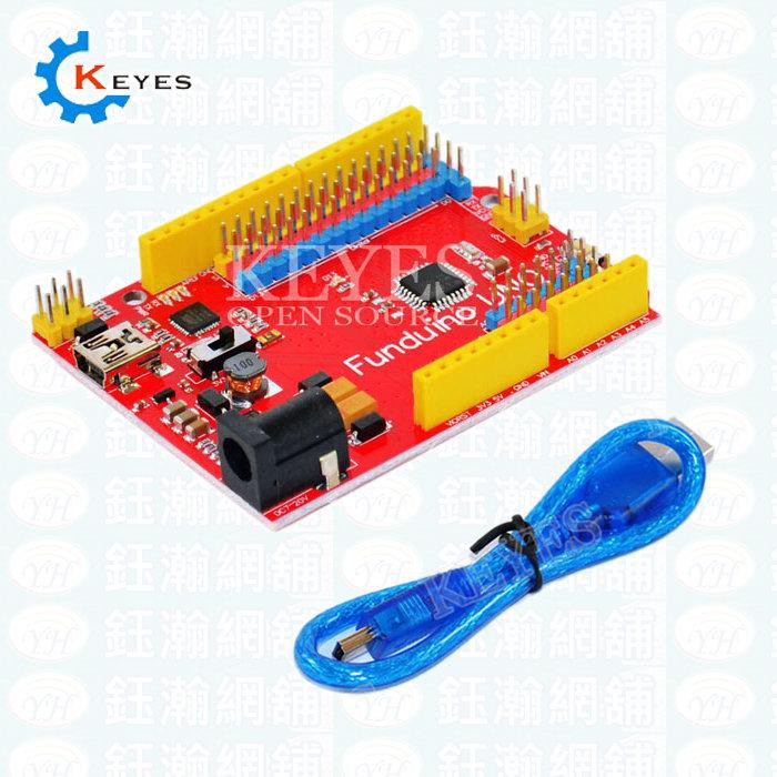【鈺瀚網舖】《KEYES》最新加強升級版 Funduino UNO ATmega328P 開發板 for Arduino | 蝦皮購物
