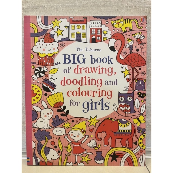 BIG book of drawing,doodling and coloring for girls | 蝦皮購物