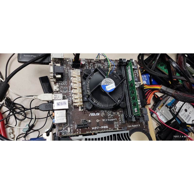 華碩 h97 pro h97 plus 1150腳位 賣主機板一片含擋版 外觀漂亮 | 蝦皮購物